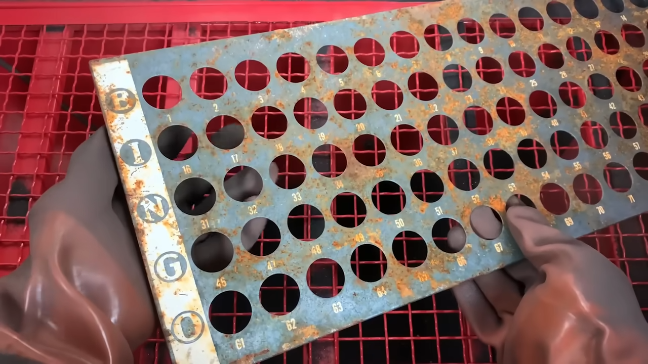 Bingo Game Restoration PART 2 Sandblasting