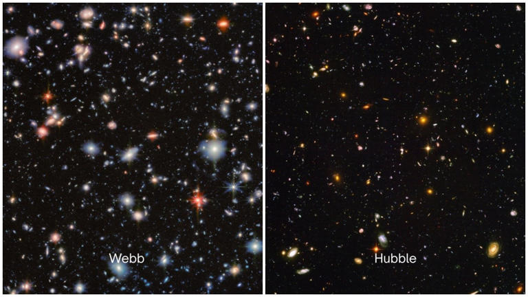 James Webb Telescope discovers 2,500 hidden galaxies in iconic Hubble image