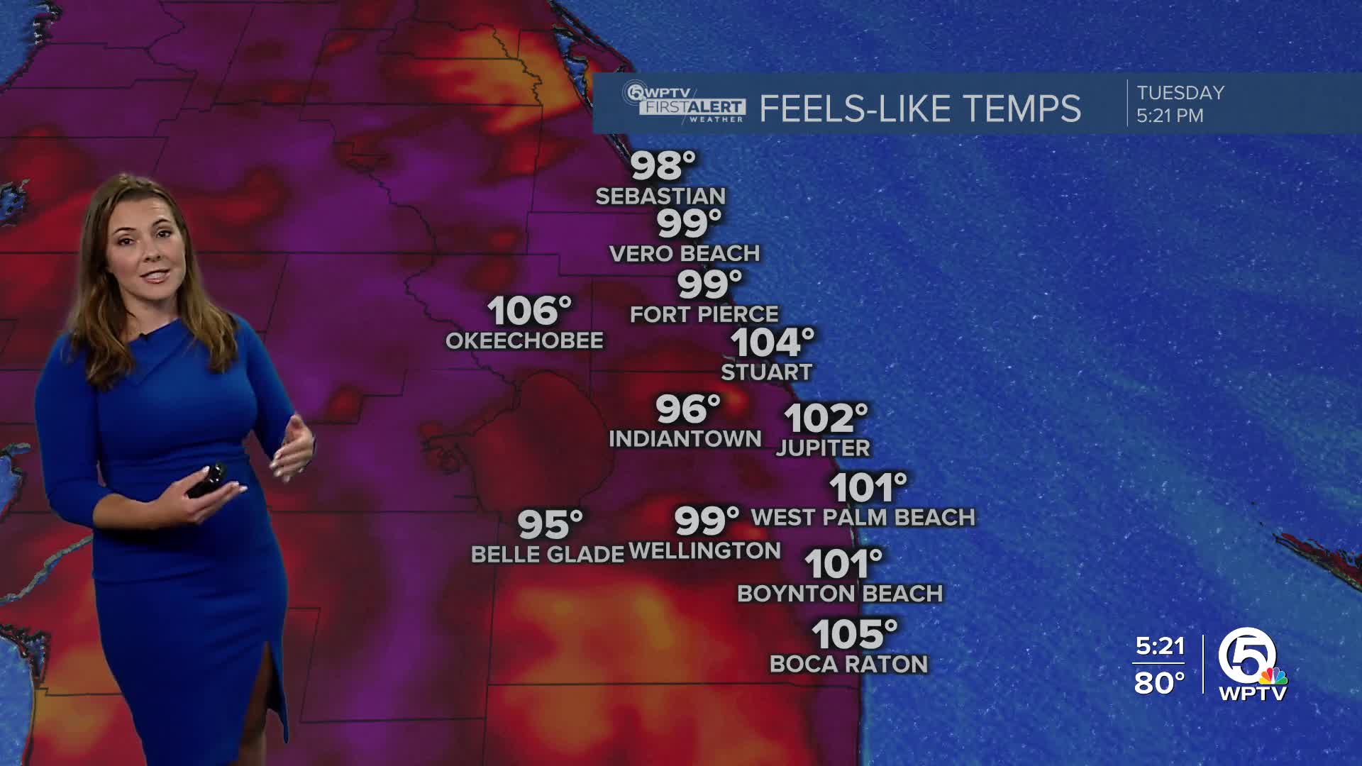 WPTV First Alert Weather forecast, morning of Aug. 5, 2025
