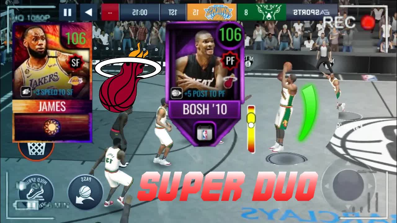 KNYT: heat super duo gameplay: lebron james & chris bosh dominate nba ...