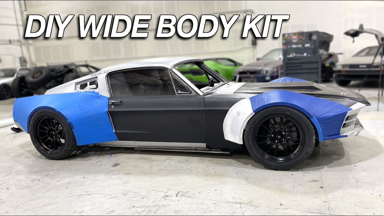 Building a custom wide body for mid-engine Mustang