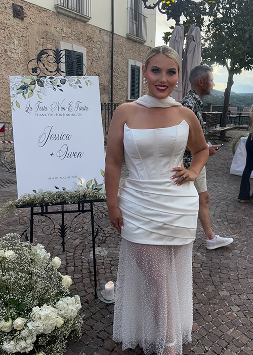 Ireland AM regular Jessica Borza looks ethereal as she weds longtime love