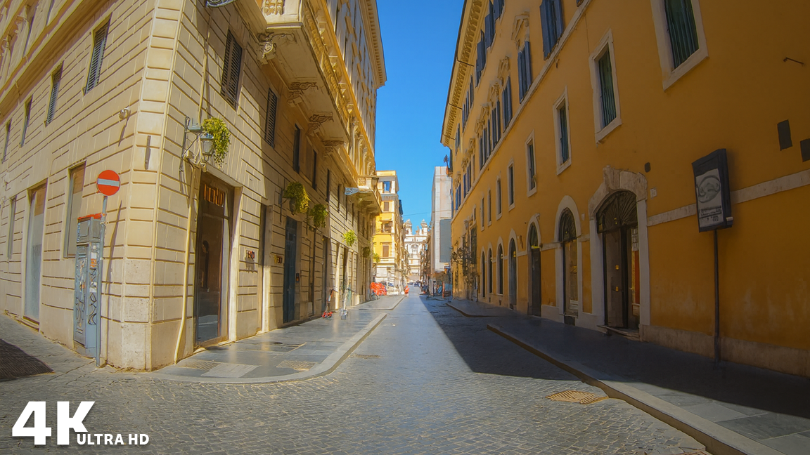 Den Spanske Trappe og Omgivelserne i Rom – Gåtur (4K)