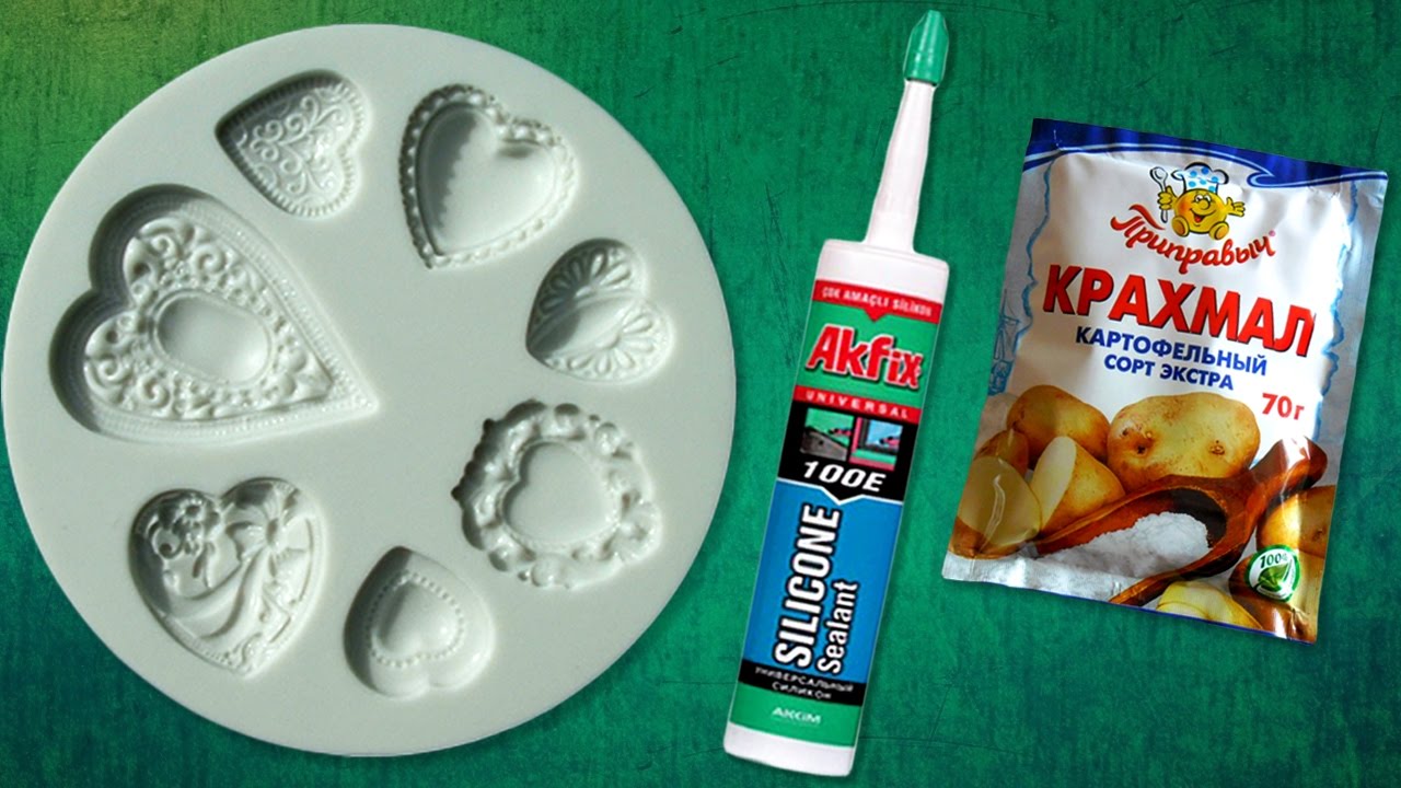 Homemade Silicone and Starch Craft Molds