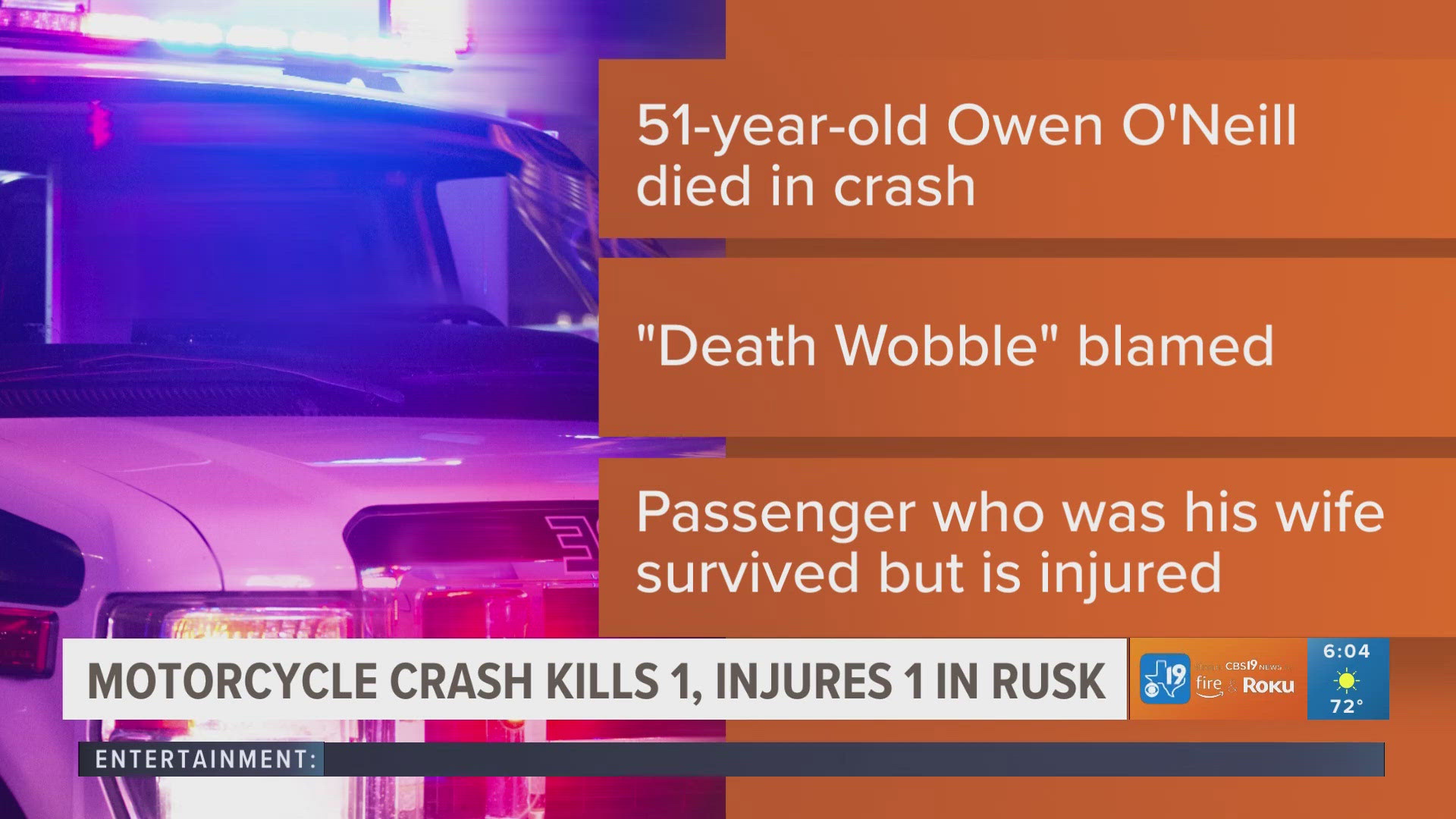 'Death wobble' blamed for motorcycle crash that killed man, injured ...