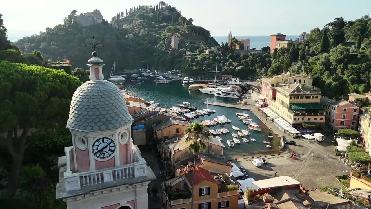 Drone Views of Portofino: Serenity of the Italian Riviera