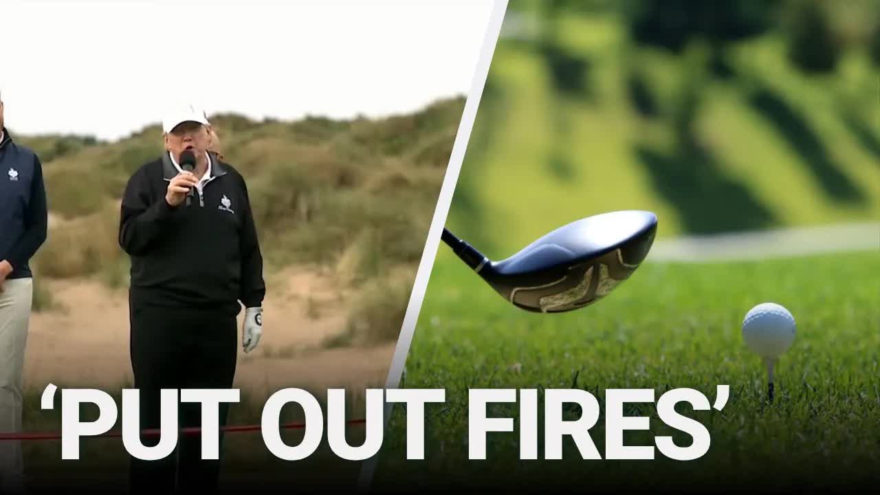President Trump, while at his new golf course: “We put out fires all ...