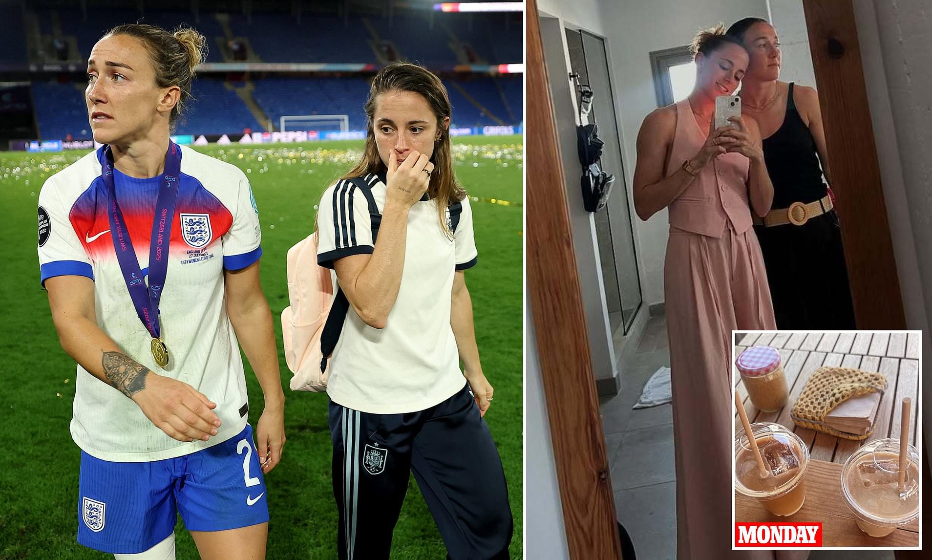 Lucy Bronze holidays with Spain rival and 'close friend' Ona Batlle ...