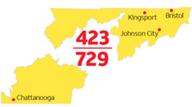 Make room, 423: New 729 area code now in place, requiring you to make a ...