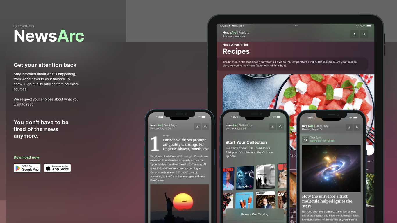 Exclusive: SmartNews releases new subscription app called NewsArc