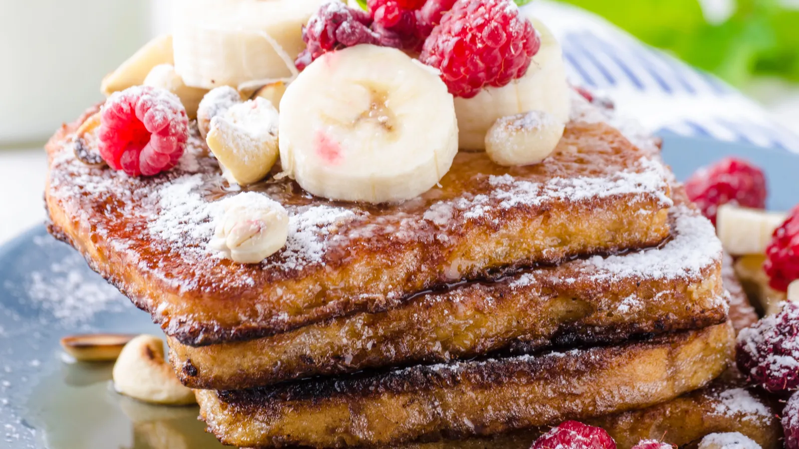 This banana bread French toast is what breakfast dreams are made of