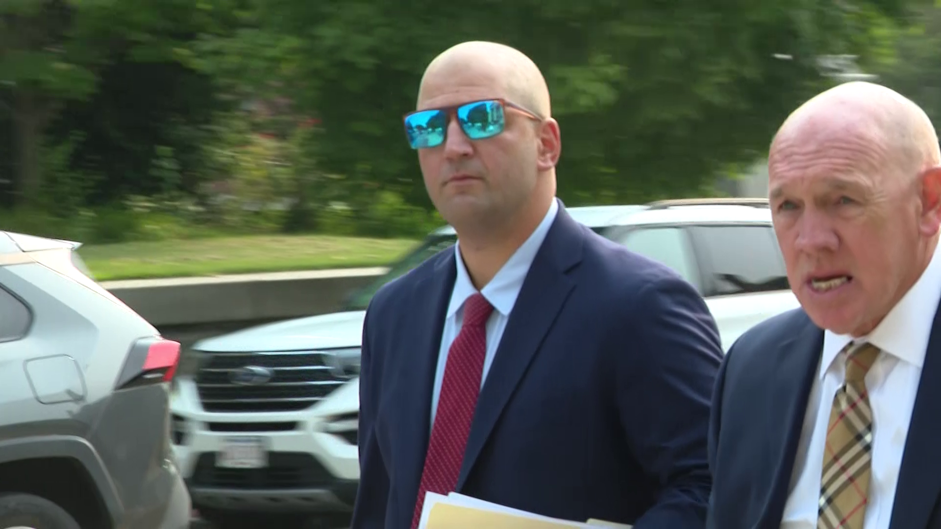 Ex-trooper Proctor seen at courthouse amid hearings
