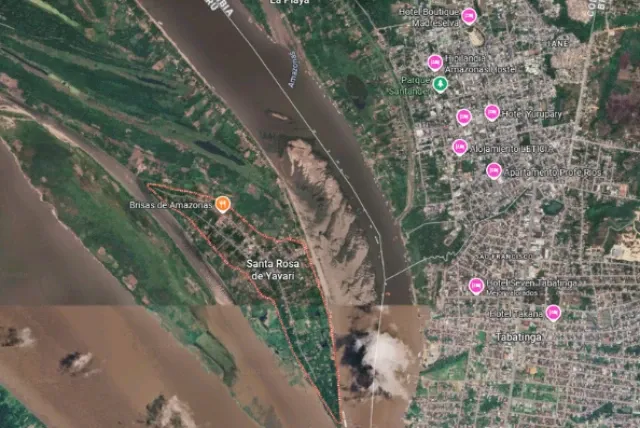 ¿Dónde queda Santa Rosa, la isla limítrofe con Leticia que provoca ...