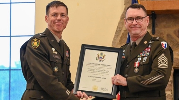 USASAC honors Command Sgt. Maj. Stephen Burnley at retirement ceremony