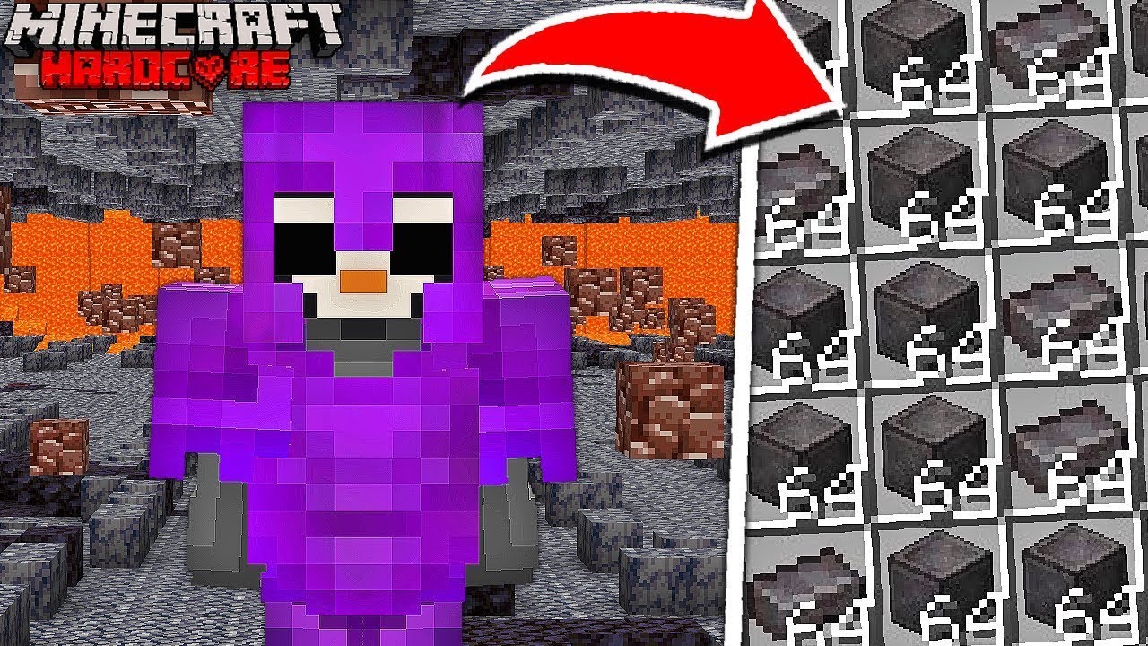 Built a netherite farm in hardcore Minecraft survival