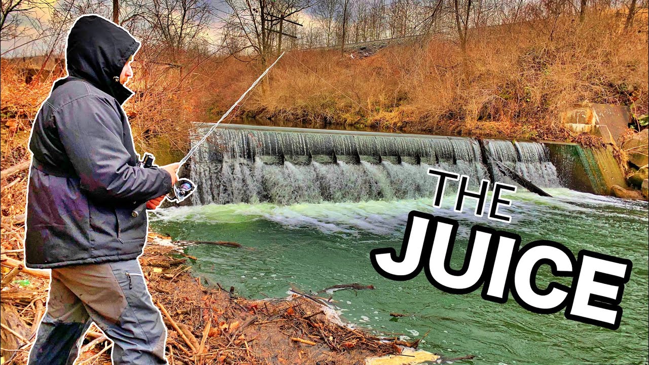 Secret Roaring Spillway – Trout Fishing for Rainbows and Browns Like ...