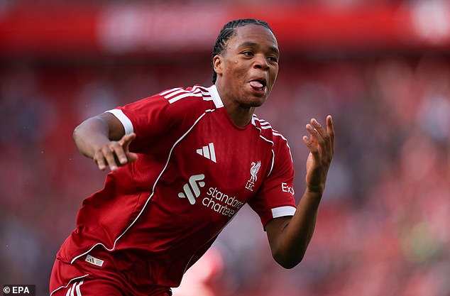 Liverpool wonderkid Rio Ngumoha receives message of support from ...