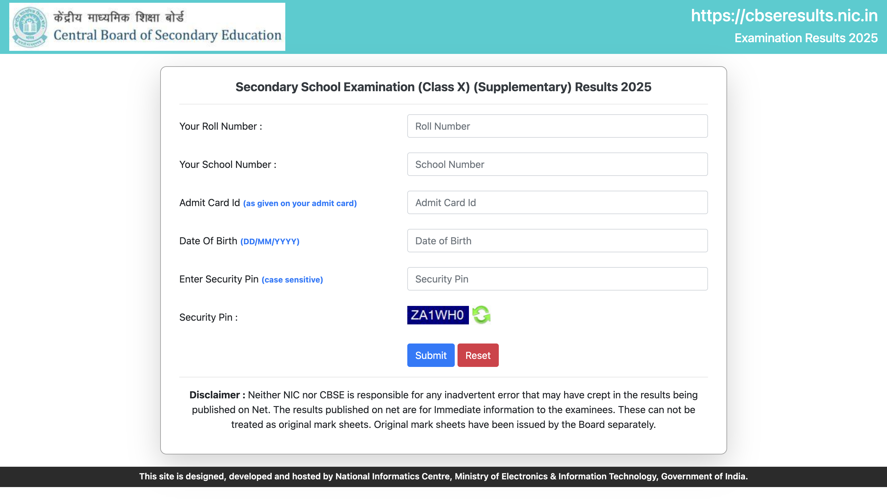 CBSE Class 10 Supplementary Result 2025 released at cbse.gov.in: Check ...