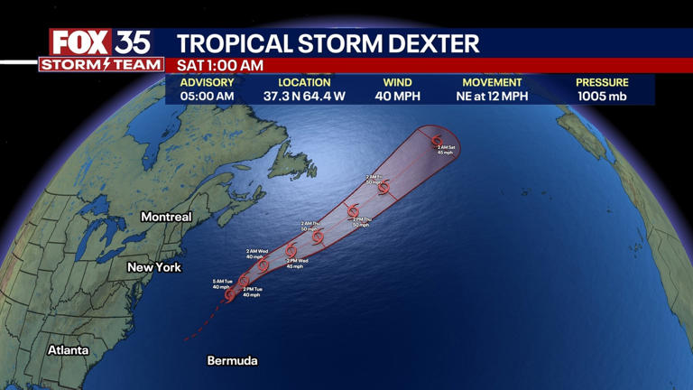 National Hurricane Center updates: Tropical Storm Dexter, 2 ...