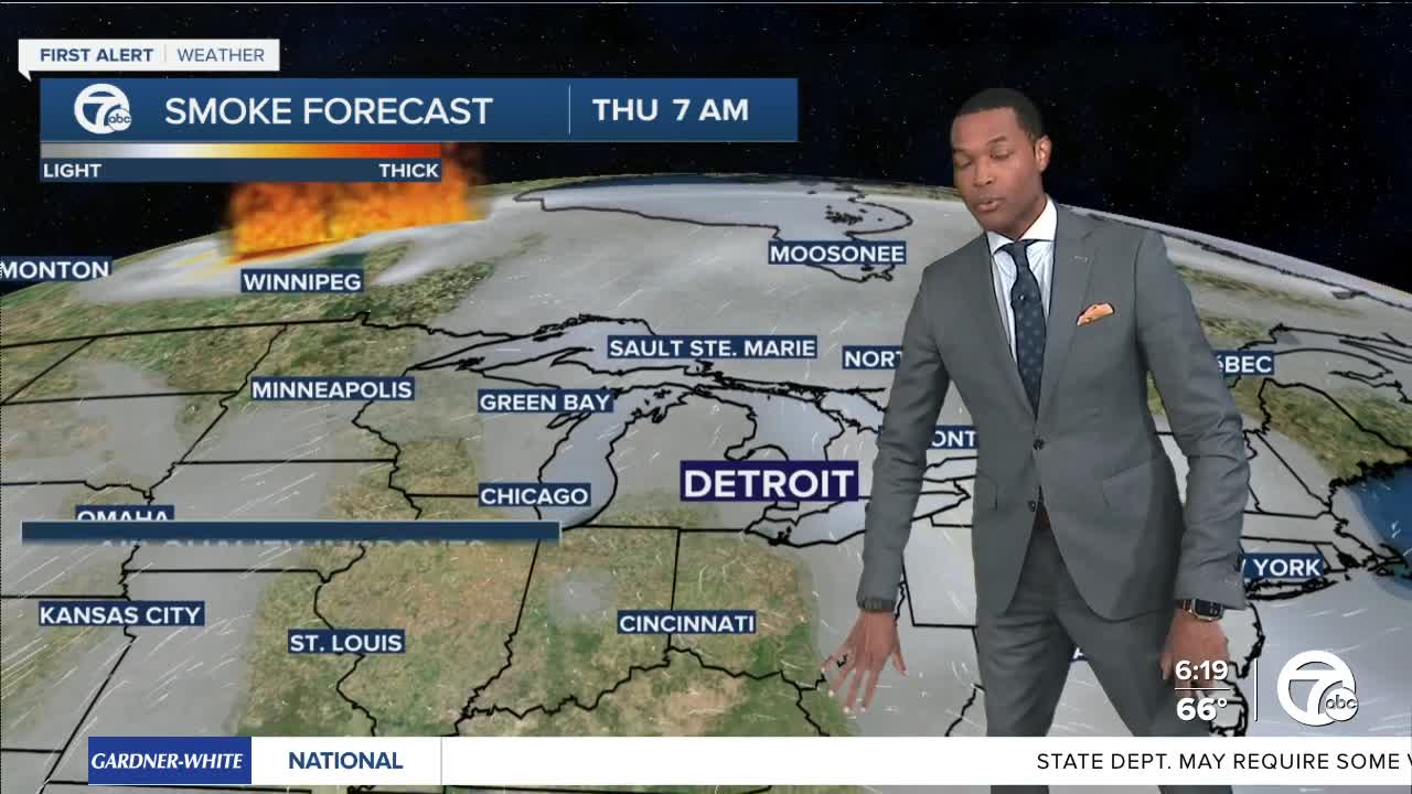 Metro Detroit Weather: Wildfire smoke lingers, impacting air quality