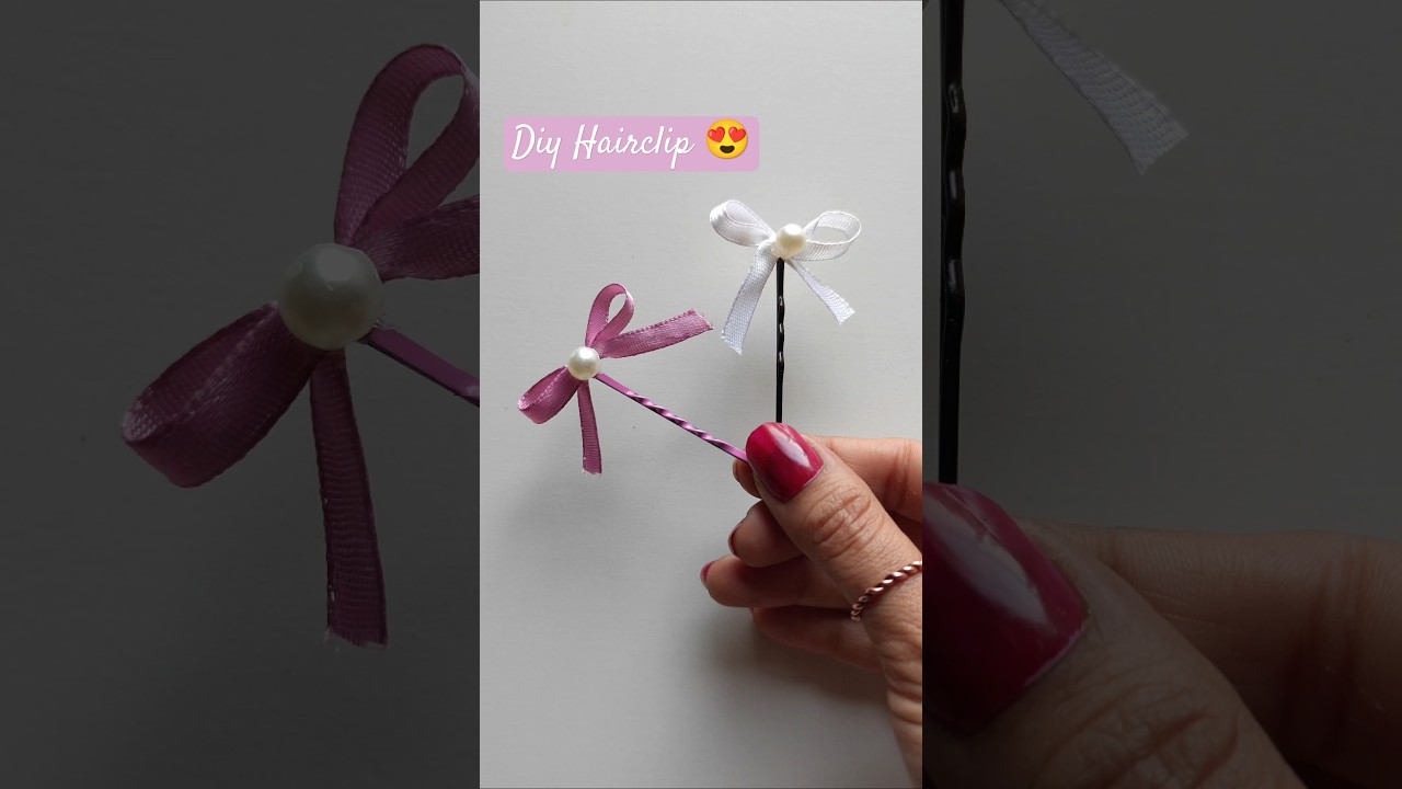 Make a Pretty Ribbon Bow Hairclip at Home