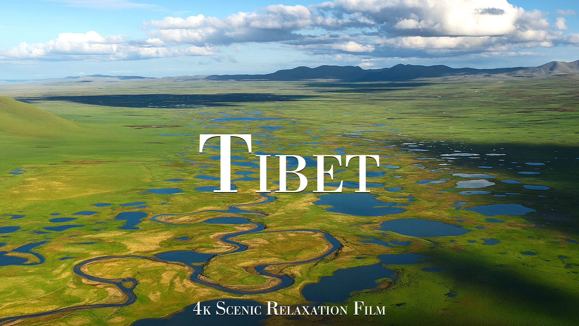 Views of the Tibetan Plateau and Prayer Flags – 4K Footage