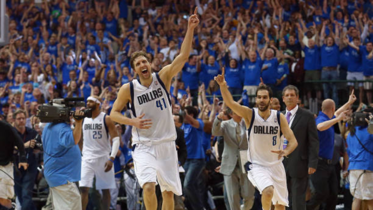 “Who’s the girl?” - Iconic fadeaway master Dirk Nowitzki shaking legs ...