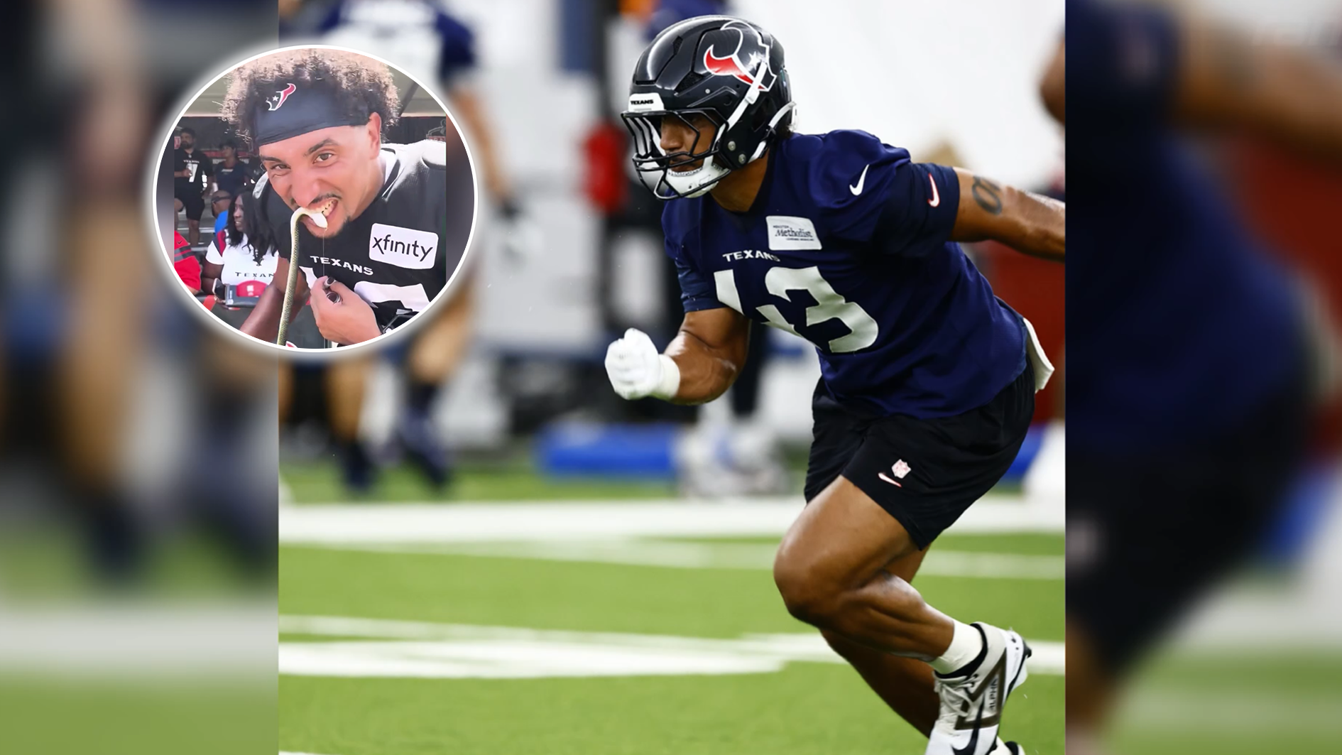NFL: Texans-Prank geht schief! Was macht Jakob Johnson da?!
