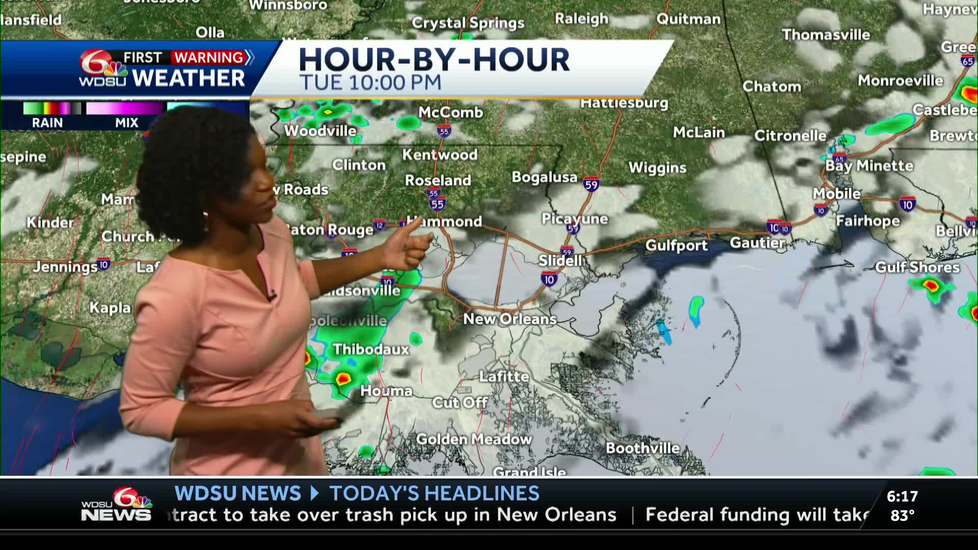 Storms and more heat expected in your Tuesday New Orleans forecast