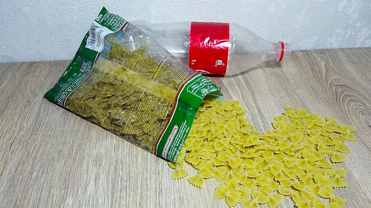 Charming Craft Using Plastic Bottles and Pasta