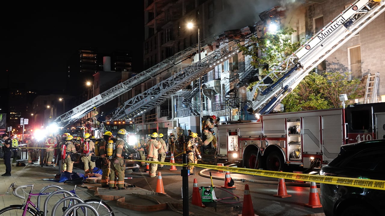 Five-alarm fire rips through downtown Montreal building, 2nd major fire ...