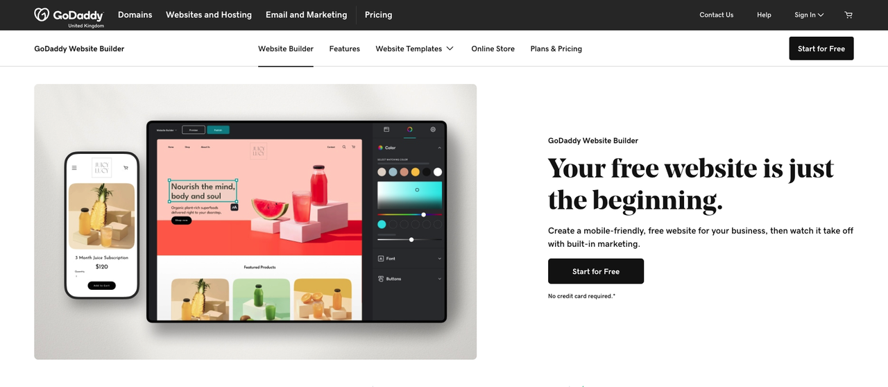 Godaddy Website Builder Review 2025