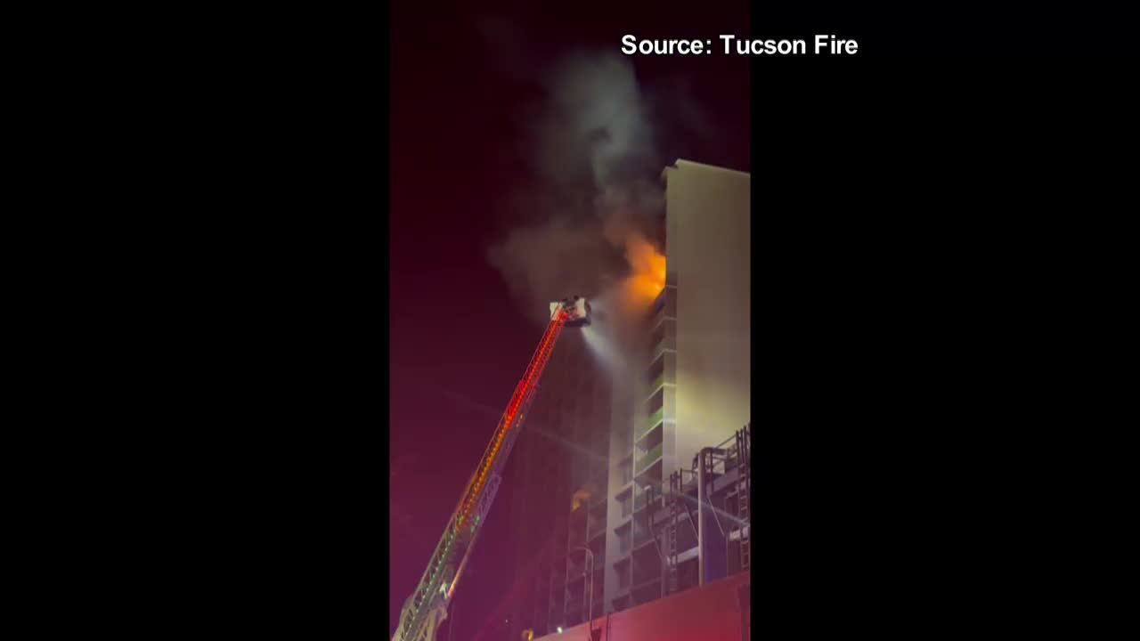UPDATE: Crews respond to fire at the Tucson House Apartments