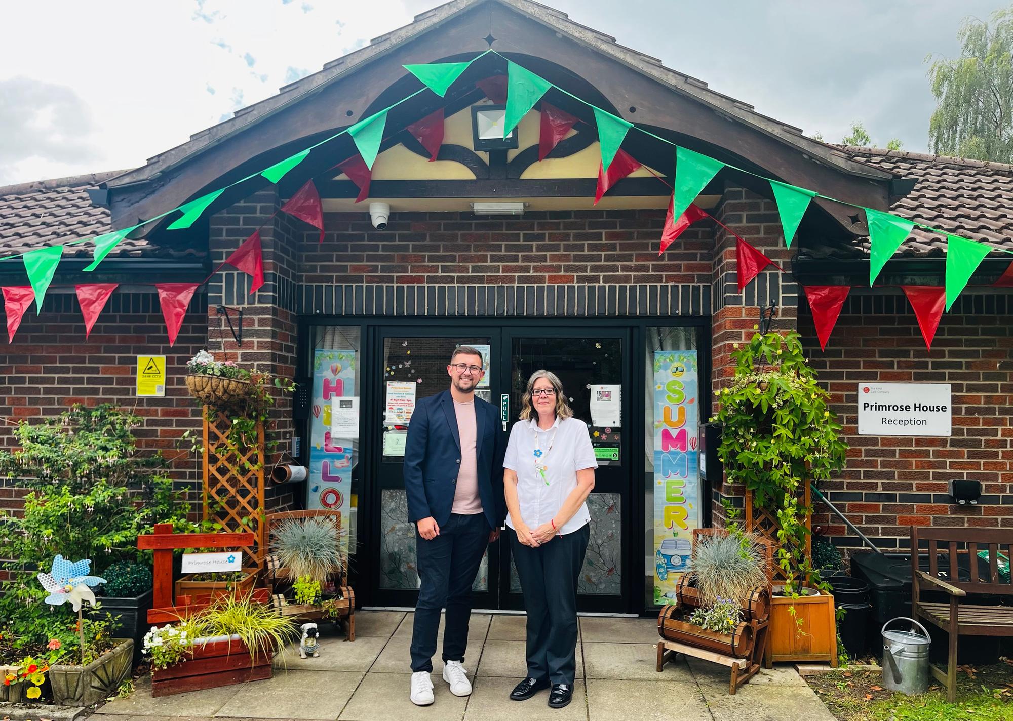 Residents at Haslington care homes welcome visit from local MP