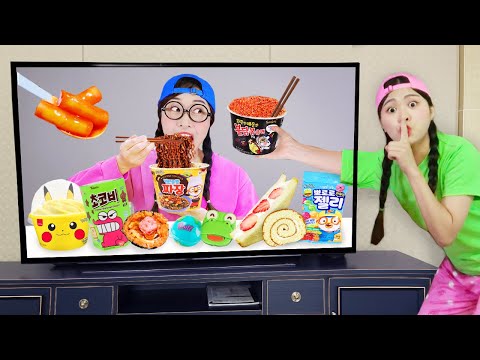 Mukbang 직접 만든 양념치킨 라면 먹방 convenience store chicken spicy noodle eating ...