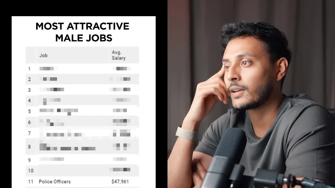 Most attractive jobs for men (according to women) + salaries