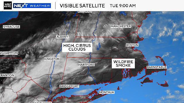 Wildfire smoke maps show improving air quality forecast for eastern ...