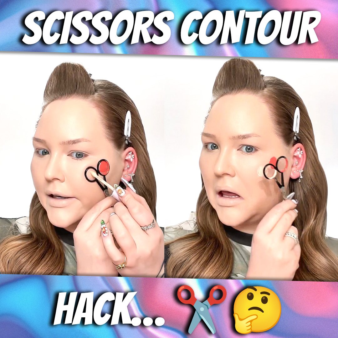 Scissors Contour Hack｜NikkieTutorials