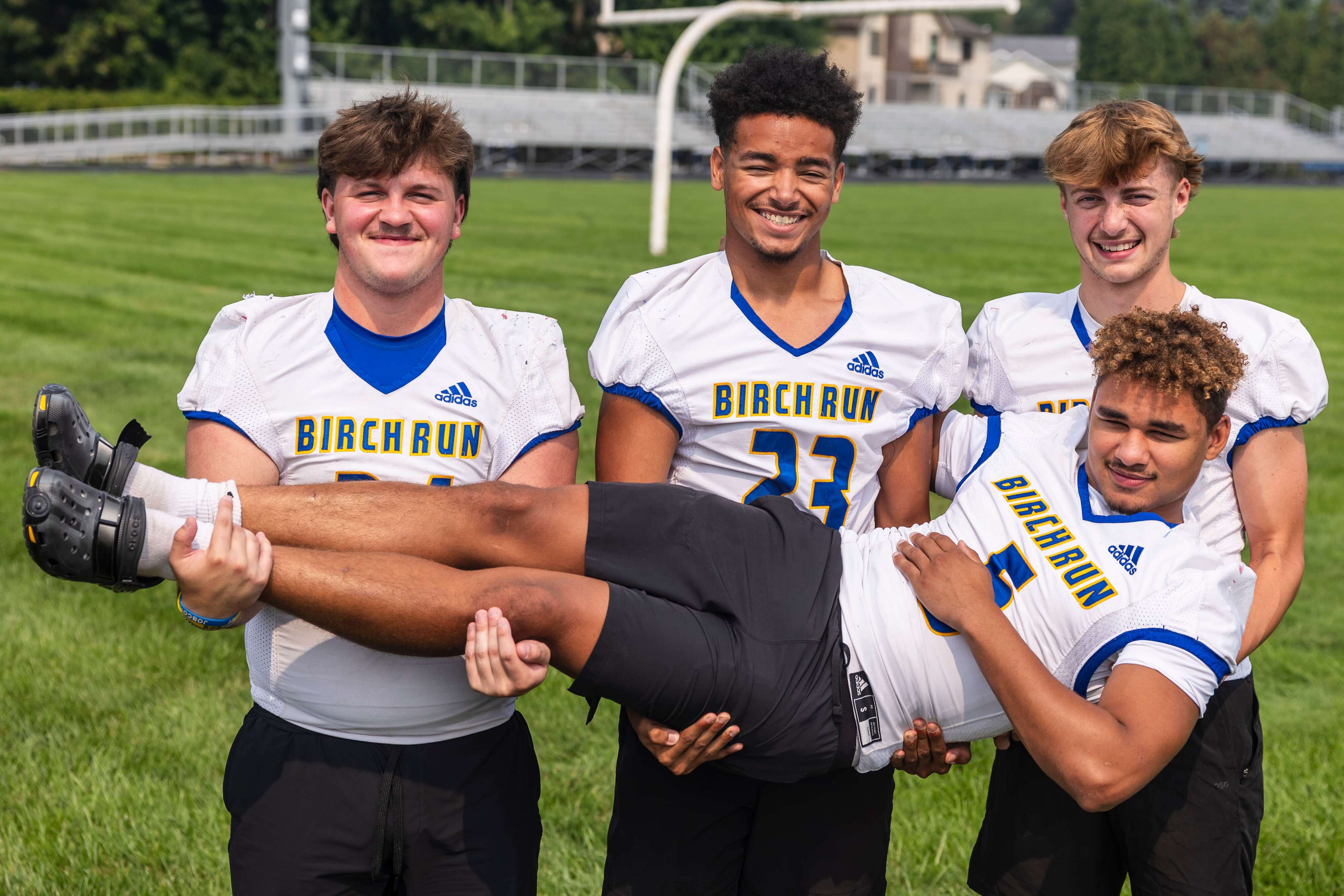 Saginaw County football players get psyched up for 2025 season