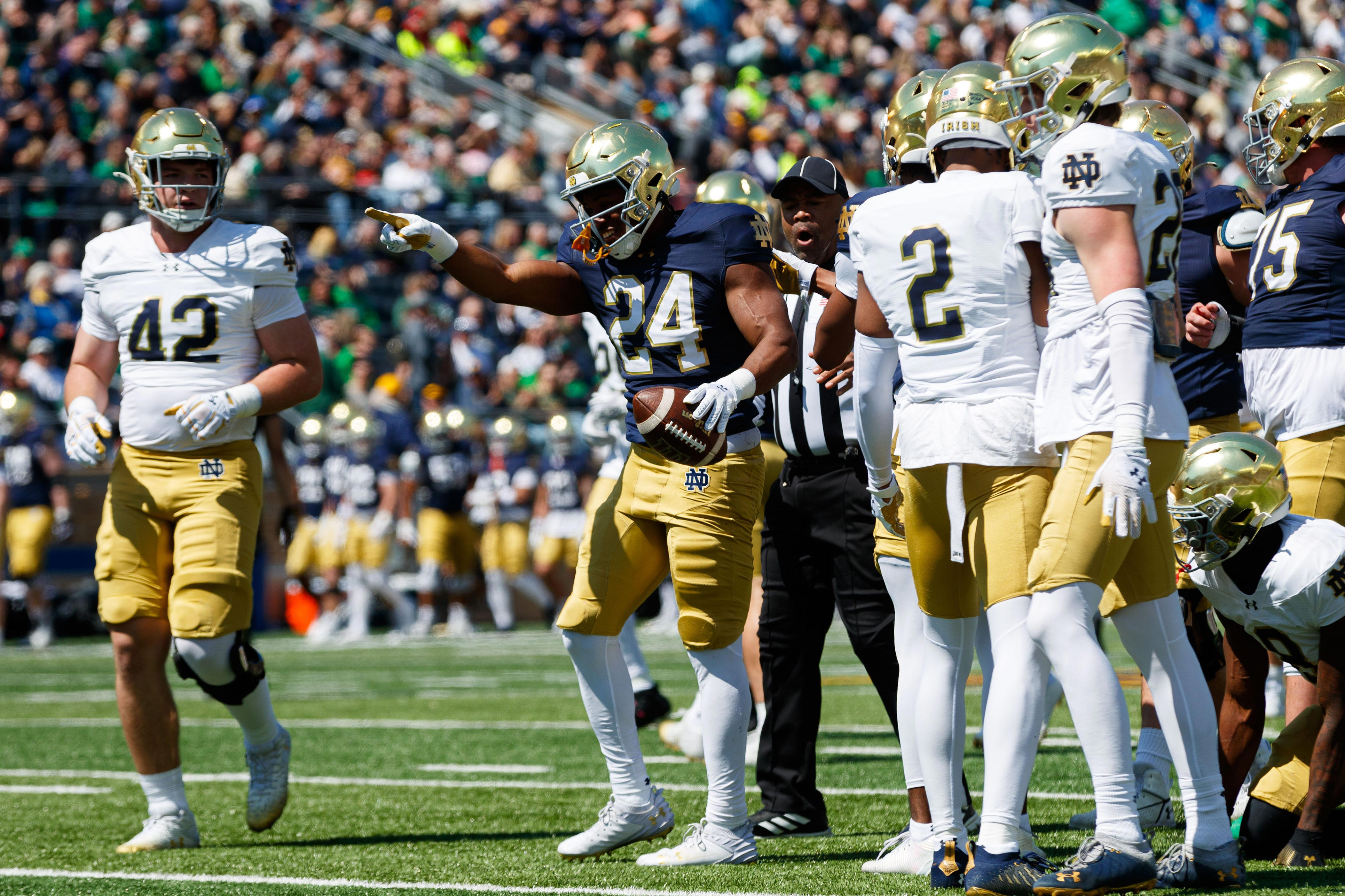 Notre Dame’s Jeremiyah Love, Jadarian Price and Aneyas Williams on Doak ...