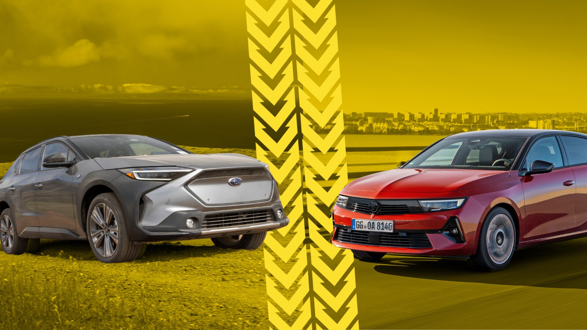 Subaru Solterra vs Opel Astra, SUV d'aventure vs hatchback urbain