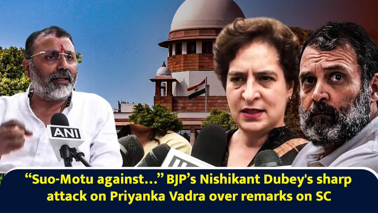 “Suo-Motu against…” BJP’s Nishikant Dubey's sharp attack on Priyanka ...