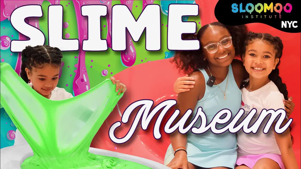 Scarlett and Tiania: slime museum takeover! diy slime, slime pits, and ...