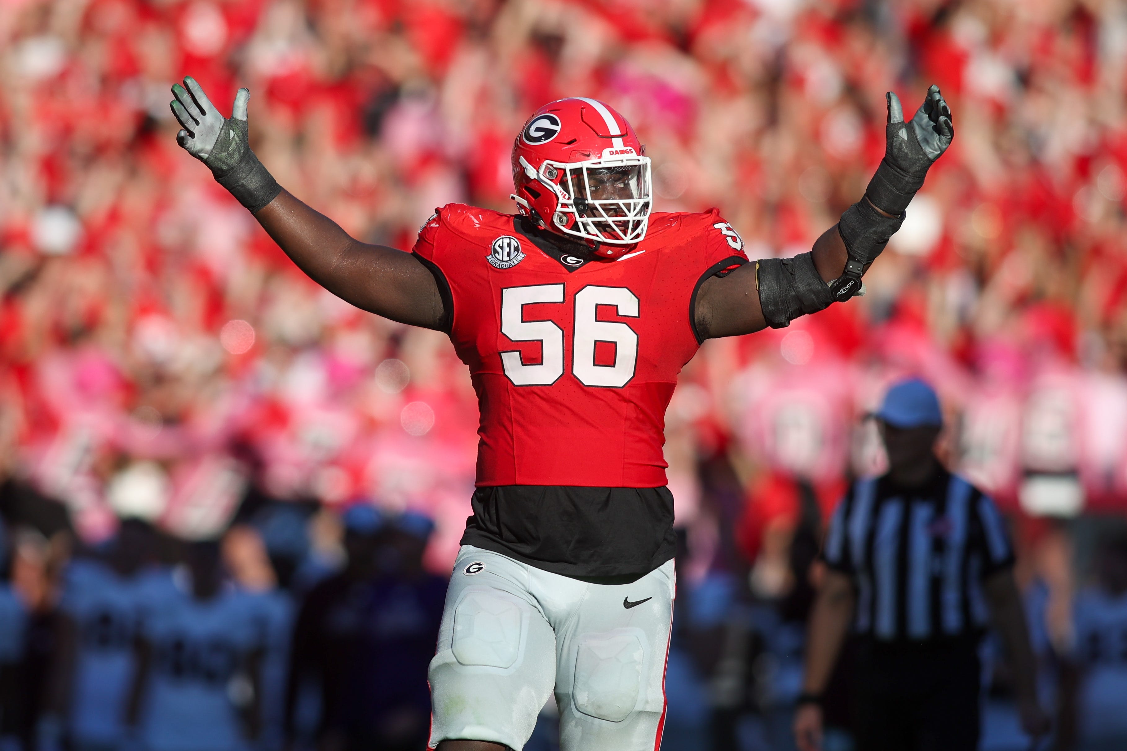 Georgia Bulldogs OL ranked among college football's biggest athletic freaks