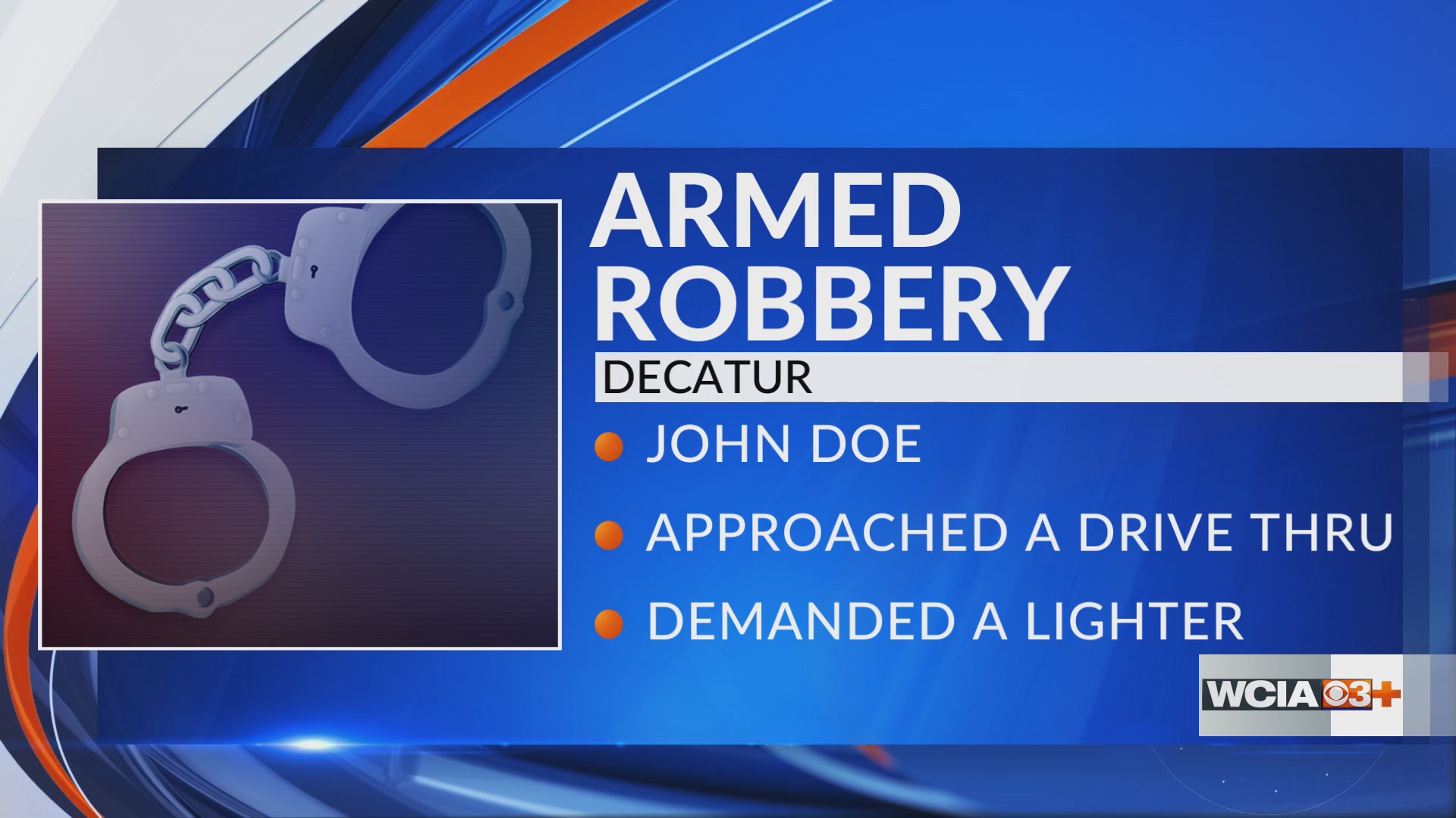 Decatur Police arrest ‘John Doe’ for armed robbery