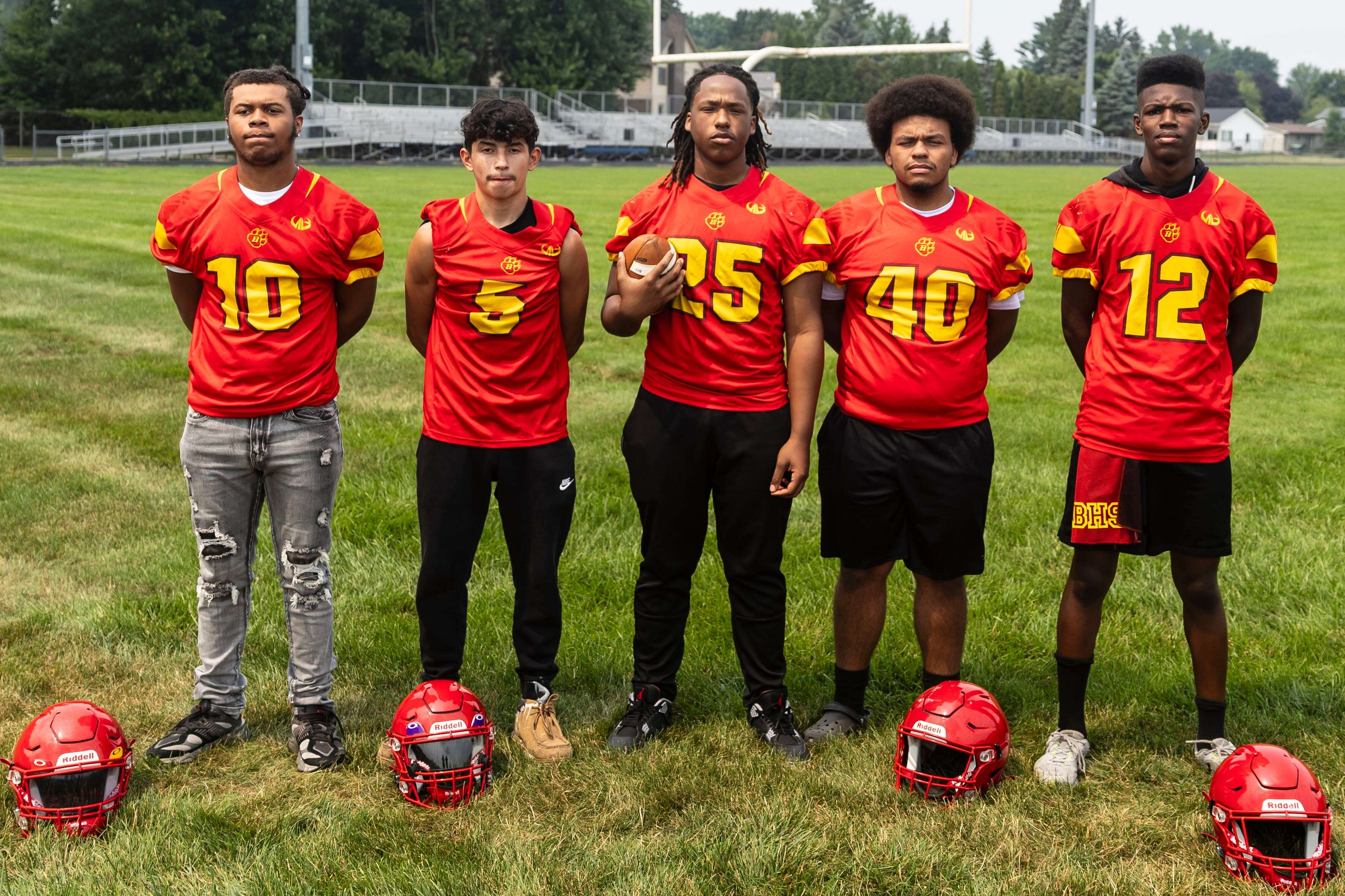 Saginaw County football players get psyched up for 2025 season