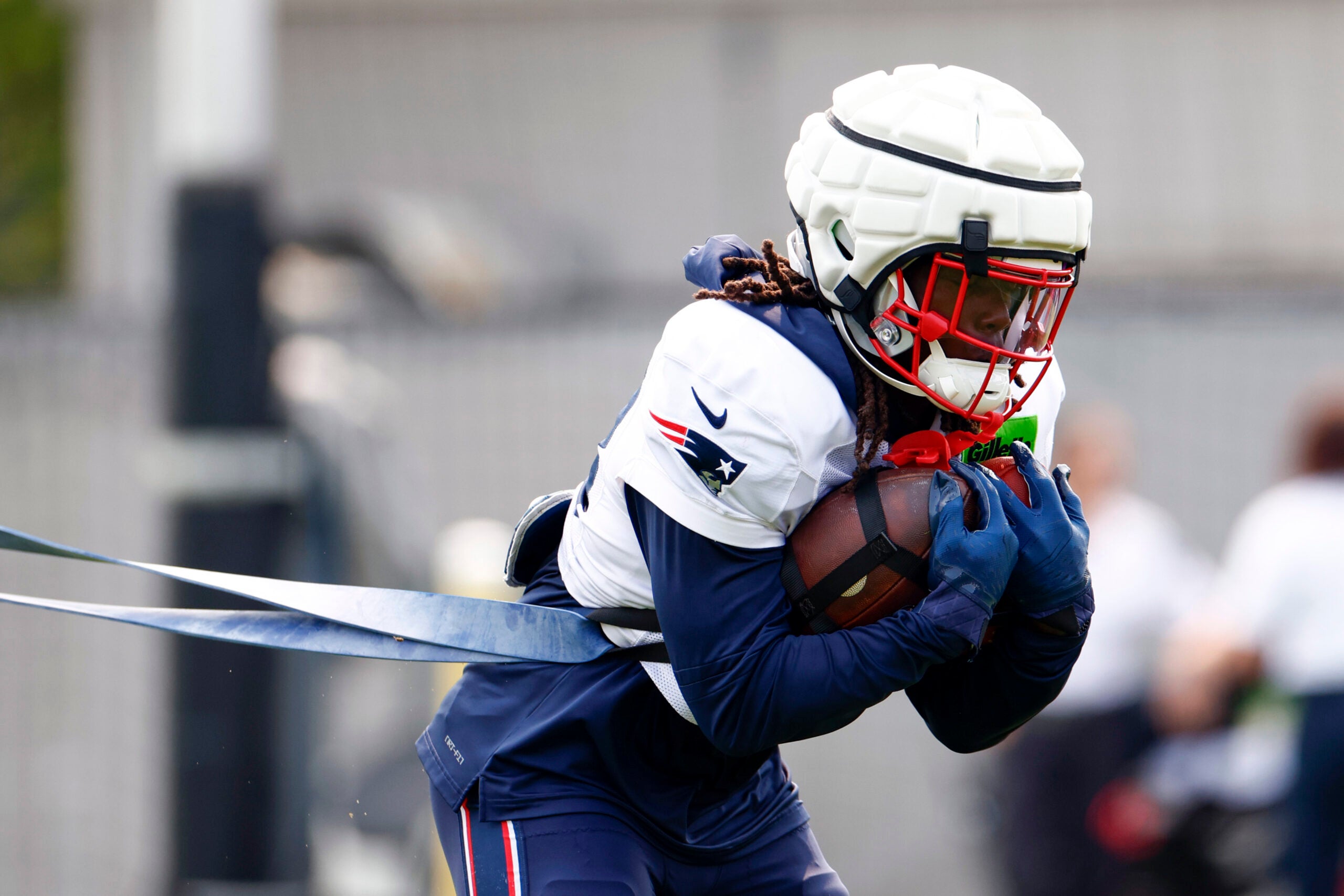 Can Rhamondre Stevenson fix a familiar flaw and stay atop Patriots ...