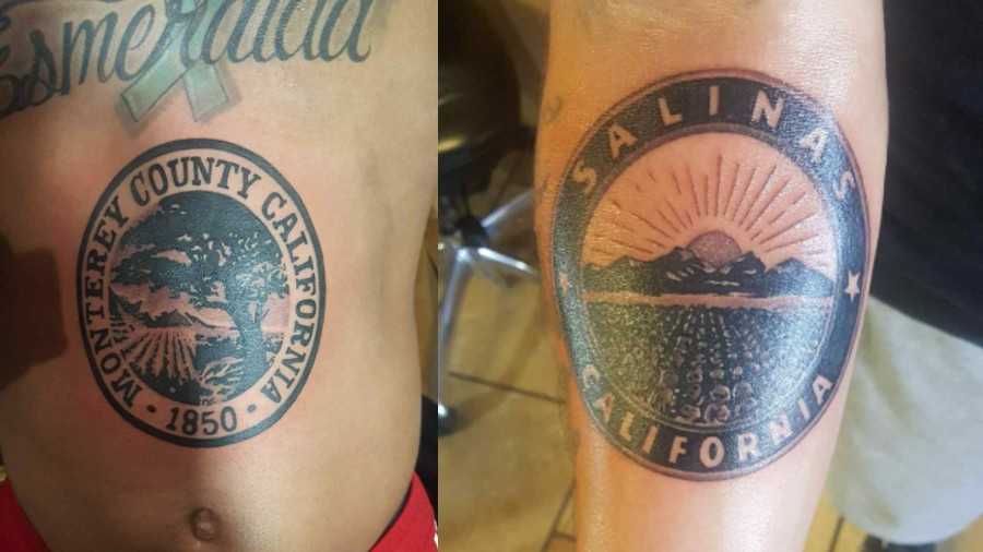 Tattoo artist shares the story behind Monterey County and Salinas seal ...