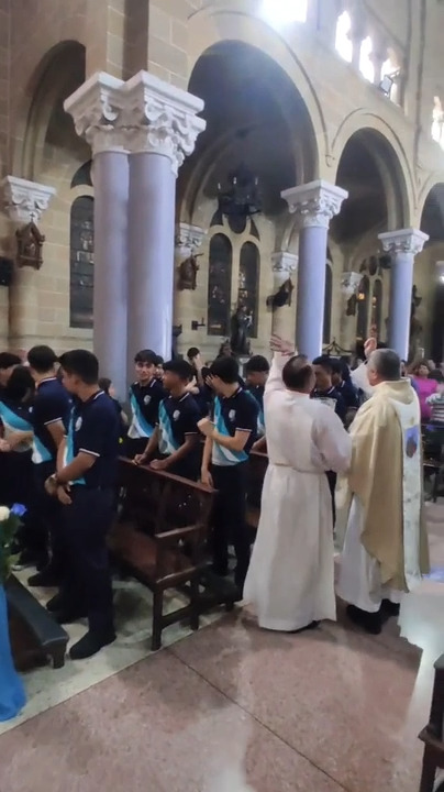 Priest's Holy Water Swab Accidentally Hits Student During Graduation Mass