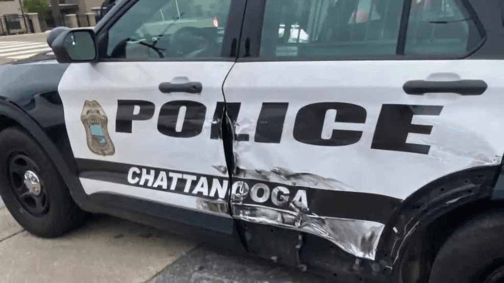 Crash & dash: Driver arrested after sideswiping Chattanooga police car ...
